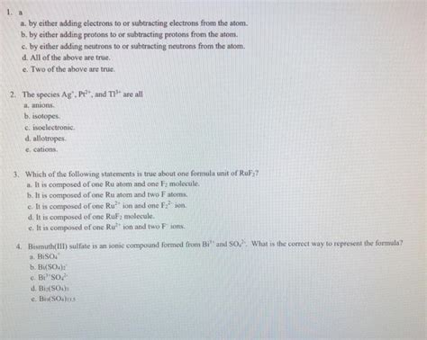Solved A By Either Adding Electrons To Or Subtracting Chegg Com