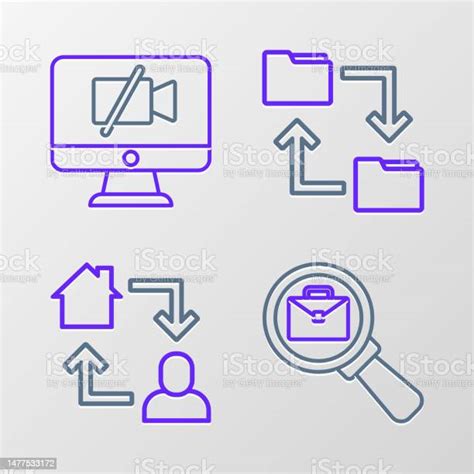 Atur Garis Kaca Pembesar Dengan Tas Kerja Kerja Online Folder Dokumen
