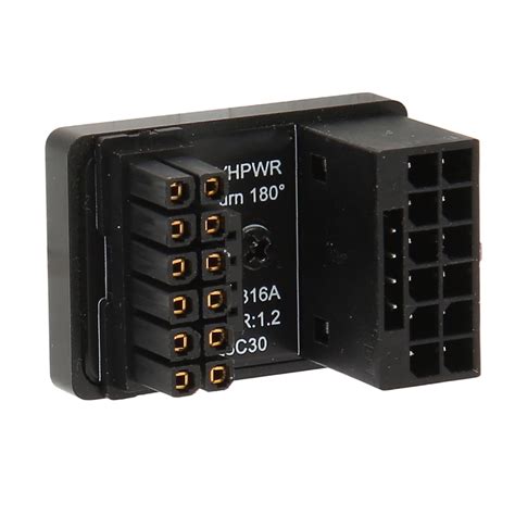 Hydanny GPU PCIe Connector 600W 12V HPWR 16P To 16P Male To Female 180 Degrees GPU Power Adapter