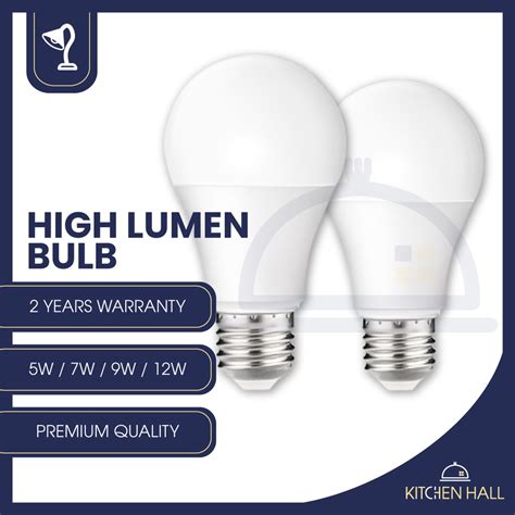 Kh Led Mentol E27 Bulb 5w 7w 9w 12w Lampu Energy Saving Table Lamp