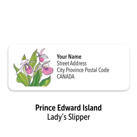 Canadian Floral Emblems Personalized Mailing Labels Shop Legion