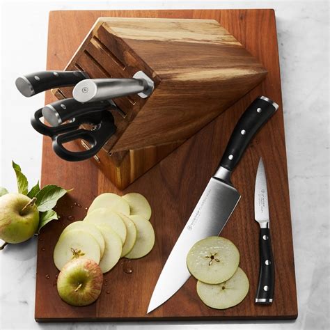 Wüsthof Classic Ikon 7 Piece Knife Block Set Williams Sonoma