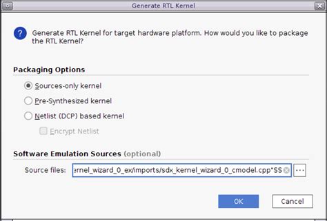 integrating optimized rtl kernels into accelerated applications using