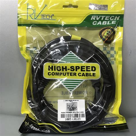Jual Kabel Power CPU Premium Cable RVTECH 1 8m Garansi 2 Tahun Shopee