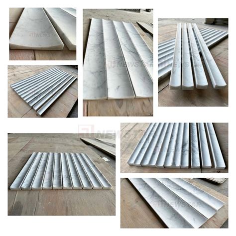 Factory Direct Fluted Marble Tile For Interior Wall Cladding