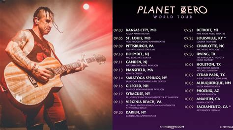 Shinedown Planet Zero Tour 2022 Tickets Presale Where To Buy Price