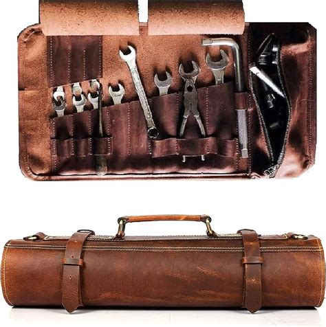 Greenburry Vintage Werkzeugrolle Leder Antikbraun Amazon De Baumarkt