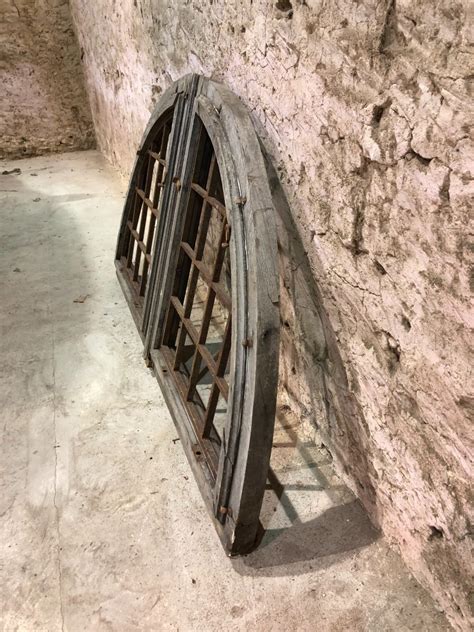 Proantic Imposte Ancienne En Bois Massif