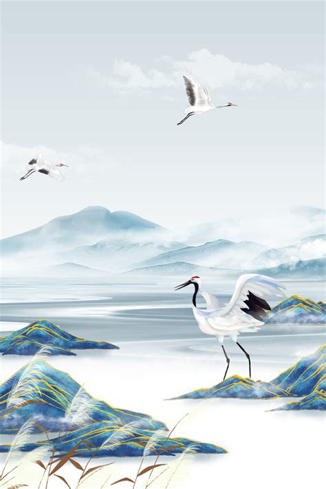 二十四节气山水背景图片 二十四节气山水背景素材图片 千库网