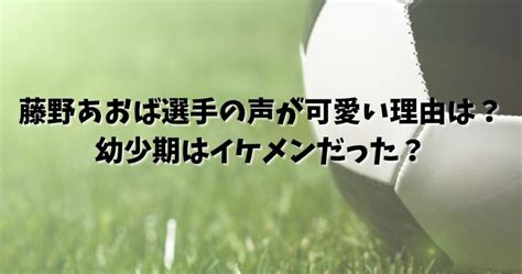 藤野あおば選手の声が可愛い理由は？幼少期はイケメンだった？ 猫に憧れながら魚を飼ってます