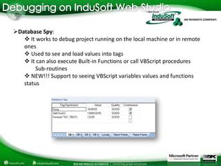 Debugging VBScript In InduSoft Web Studio Projects PPTX