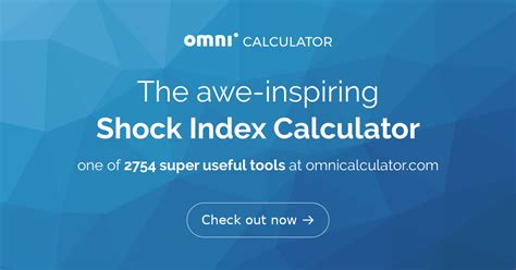 Shock Index Calculator Shock Index Formula