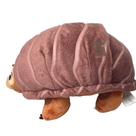 Disney Toys Disney Plush Brown Armadillo Velcro Roll Up Raya And