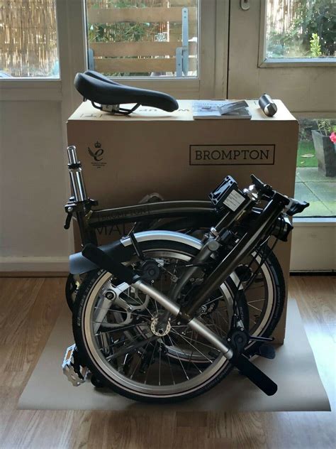 Brompton S L Superlight Black Lacquer Edition Titanium Steel Folding Bike Folding Bikes