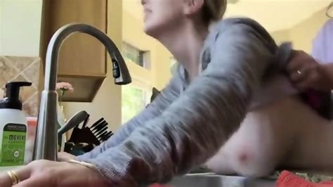 Busty Bitch Fucked While Washing Dishes Eporner