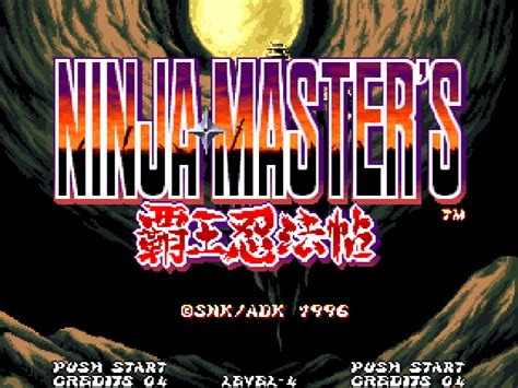 Ninja Masters Neo•geo GuÍa De Movimientos