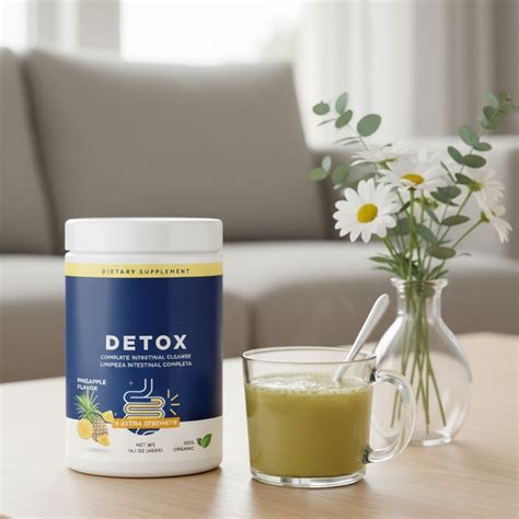 Natural Extreme Detox Powder Complete Intestinal Cleanse Pineapple