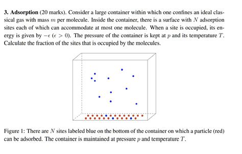 Solved 3 Adsorption 20 Marks Consider A Large Container Within
