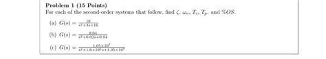 solved problem 1 15 points for each of the second order