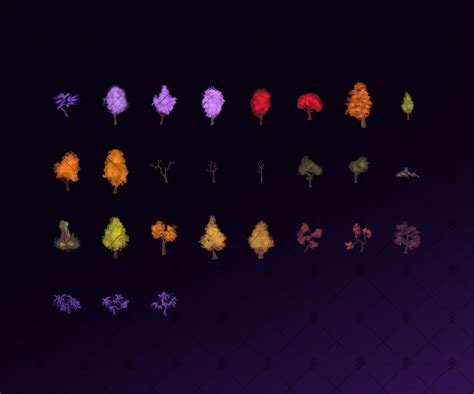 Assets Free Nature Sprites Trees Shrubs