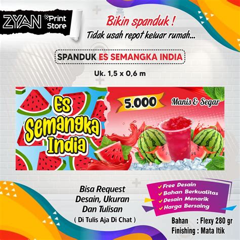Jual SPANDUK BANNER ES SEMANGKA Shopee Indonesia