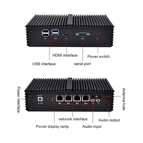 Купить мини ПК на базе Celeron Линукс pfsense 4 порты Ethernet в ...