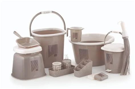 Liza Opera 12 Pcs Jumbo Bathroom Bucket Tub And Mug Set Heavy Duty