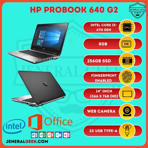 Hp Probook 640 G2 Core I5 6th Gen 8gb Ram 256gb Ssd Microsoft Office