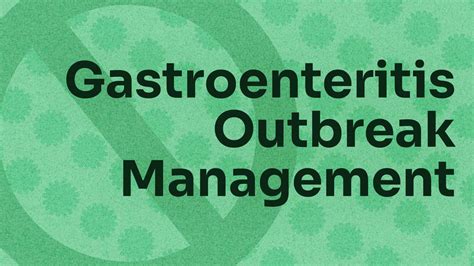 Gastroenteritis Stomach Flu Outbreak Management Ausmed