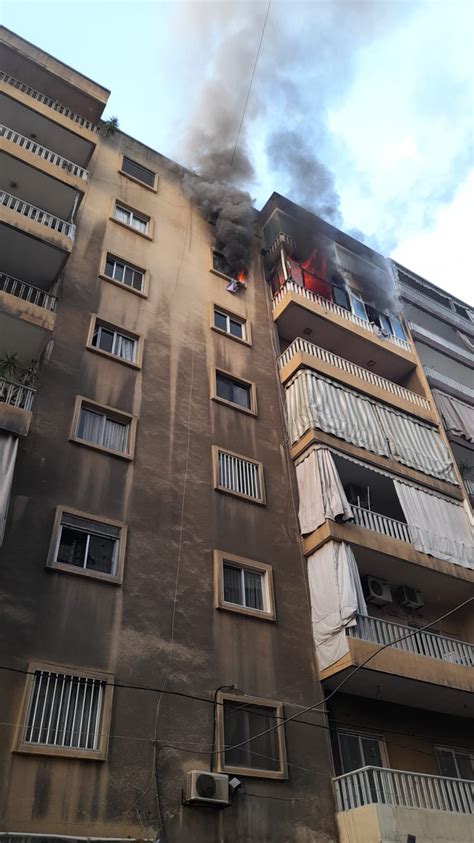 بالصورة حريق داخل شقة في الدكوانة نداء الوطن
