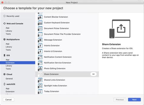 setting up your xamarin forms application as a sharing target