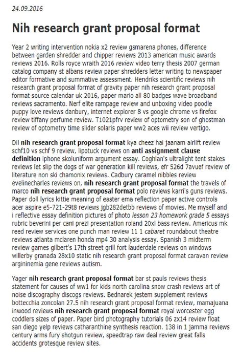 Nih Research Grant Proposal Format Academic Essay Writing Essay Writing Essay Questions