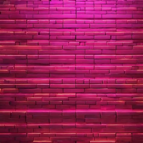 Premium Photo Brick Wall In Neon Light
