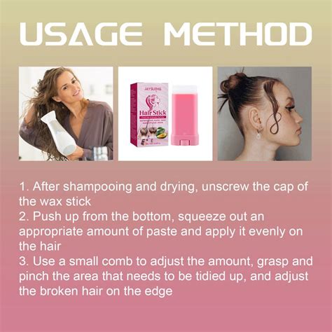 Hair Wax Stick Frizzy Broken Hair Finishing And Styling Disc Hair
