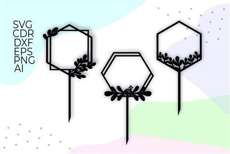 Frame Wreath Wedding Frames Cake Toppers Art Images 3d Printing