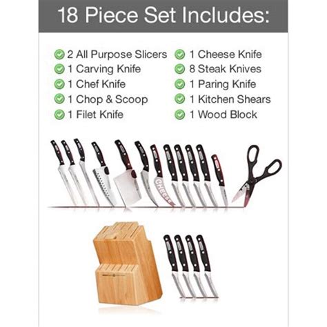 Miracle Blade World Class 18 Piece Knife Block Set And Reviews Wayfair
