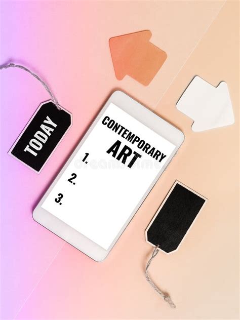 Conceptual Display Contemporary Art Business Overview Made Today By Living Artists Influenced