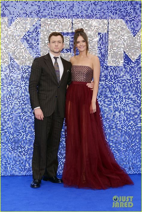 Taron Egertons Girlfriend Has Supported Him On Rocketman Press Tour