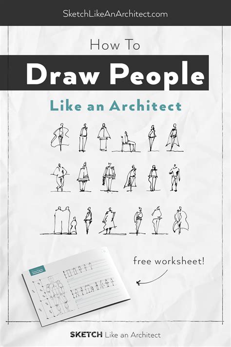 How To Draw People Like An Architect — Sketch Like An Architect Drawing People Human Figure