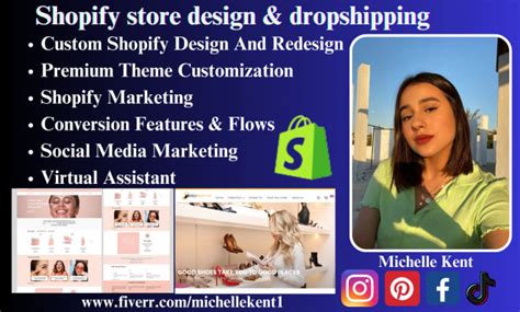 Create Shopify Dropshipping Store Shopify Website Or Shopify Store Redesign By Michellekent1