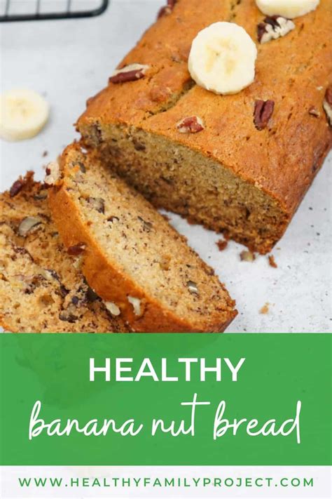 Healthy Banana Nut Bread With Pecans And Bananas