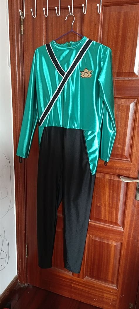 Green Samurai Power Ranger Full Set Cosplay Costume Custom Made Etsy