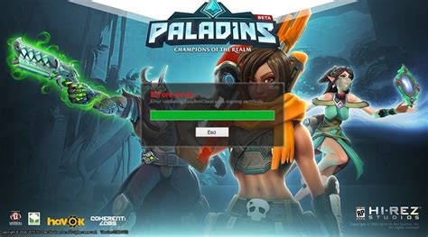 Easyanticheat Code Signing Certificate Error Paladins