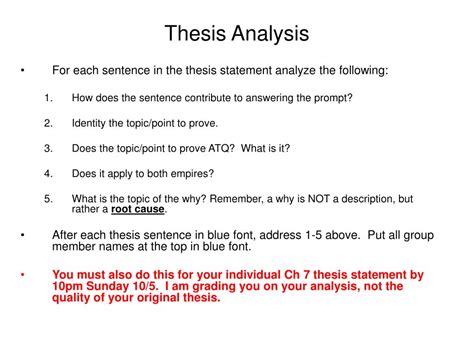 Ppt Thesis Analysis Powerpoint Presentation Free Download Id 6703584