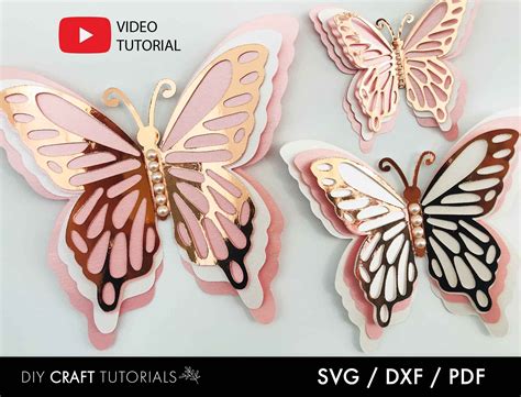 Butterfly Svg Butterfly Template Commercial Use Dxf But 01 Butterfly