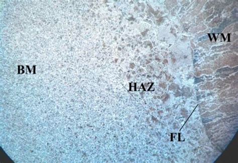 Optical Micrograph For Medium Heat Input Of Low Carbon Steel