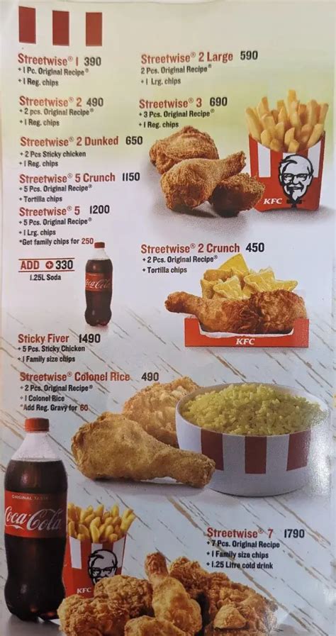 The New Kfc Menu Prices Updated For 2025 — Moneyspace The New Kfc Menu Prices Updated For 2025 — Moneyspace
