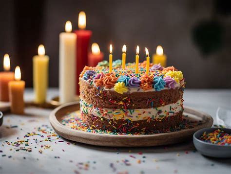 生日蛋糕 蜡烛 快乐 许愿 甜品