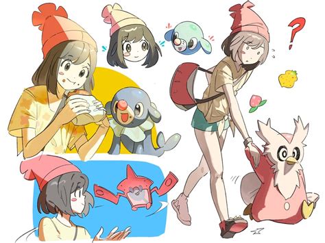 Selene Rotom Popplio Rotom Dex And Delibird Pokemon And 1 More