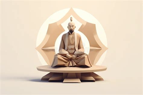 A Statue Of A Man Sitting On A Table Generative Ai Image Stock Illustration Illustration Of
